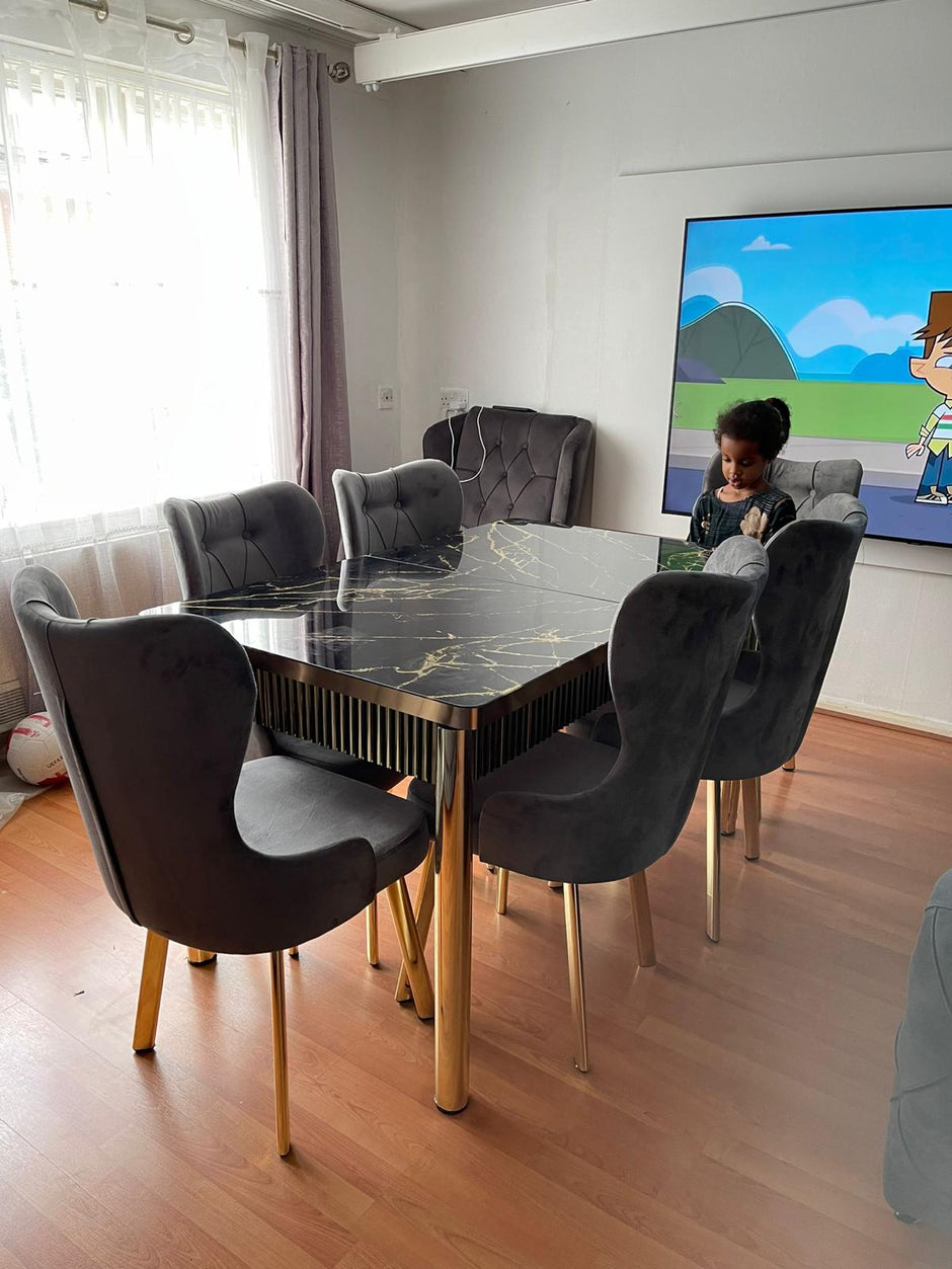 Comfy Velvet 3 Seater Sofa Bed With Metal Frame Button Detail Click Cl ...